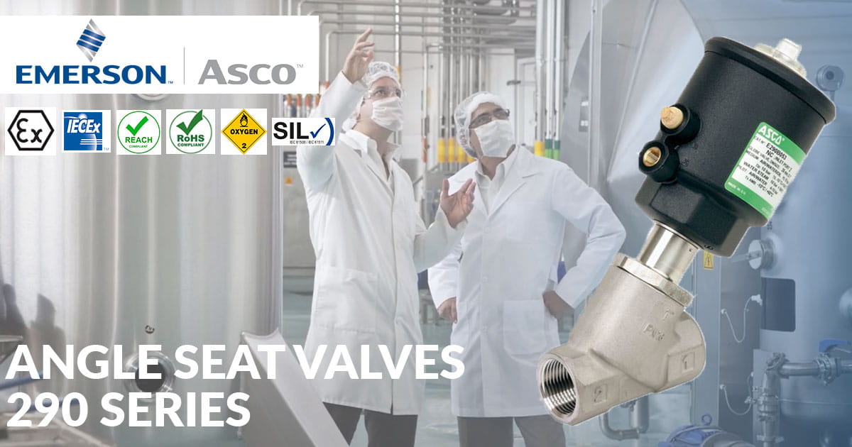 ASCO angle seat valves 290 series | OEM Automatic Ltd